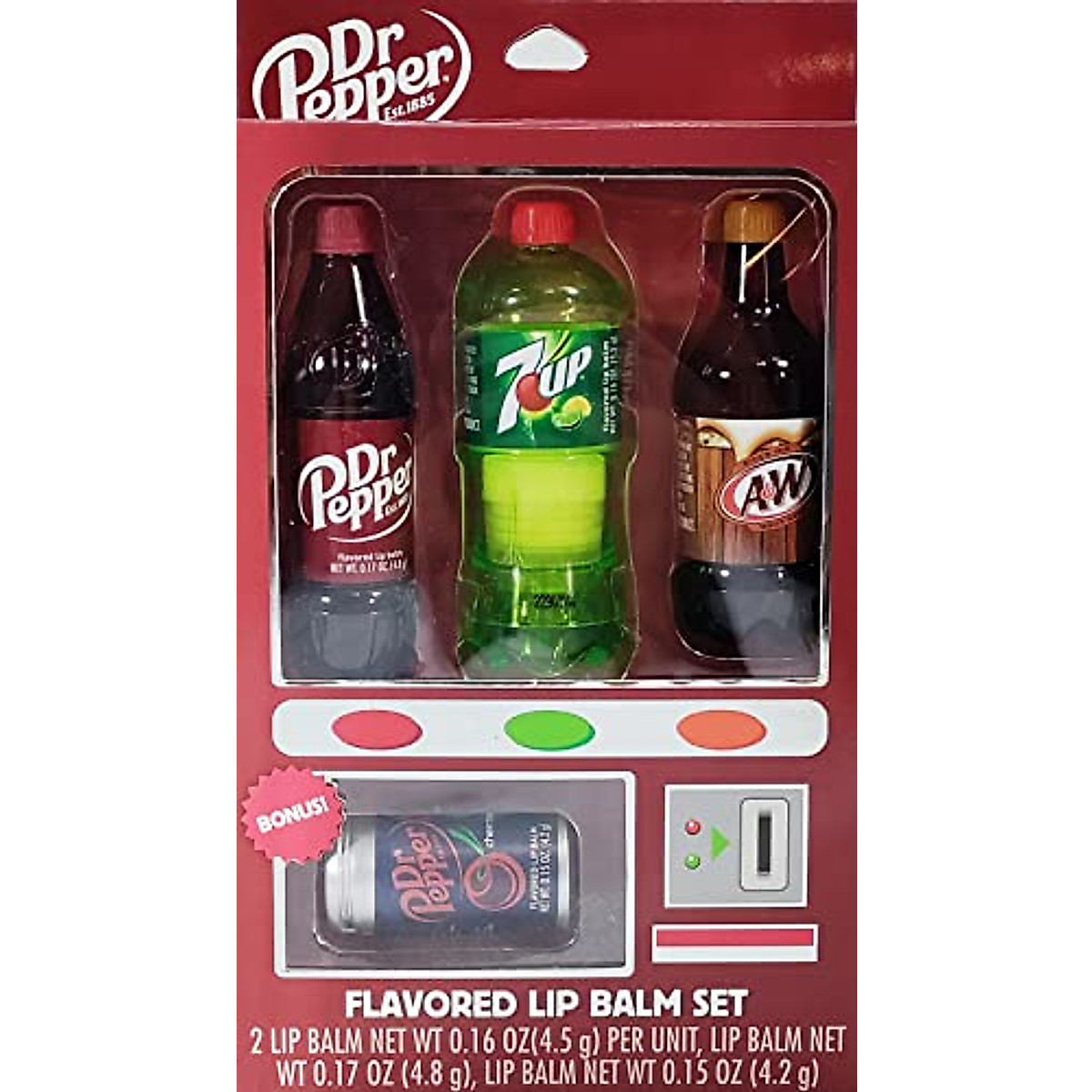 Centric Brands Soda Flavored Lip Balm 4-Piece Vending Machine Pack