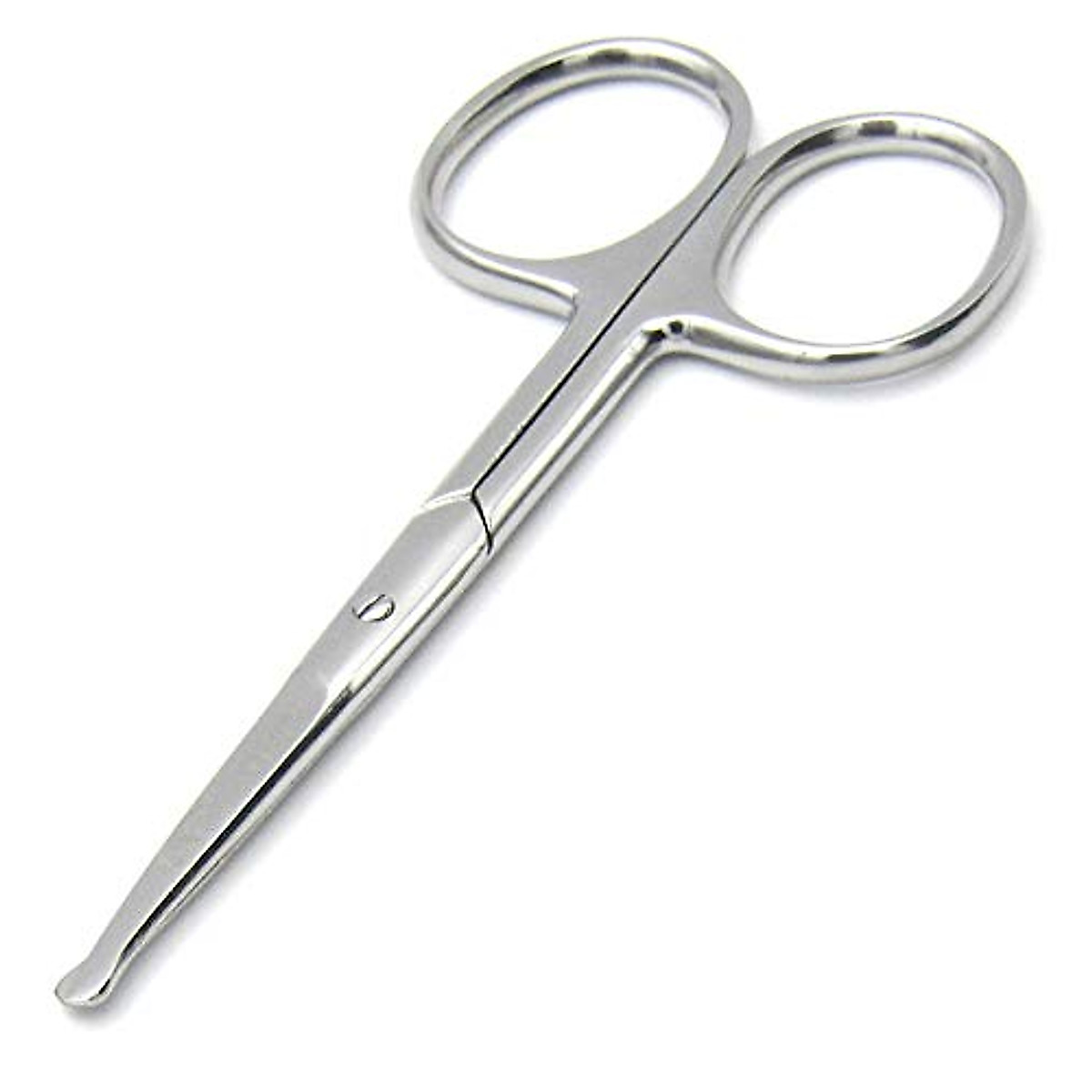 Melwey Rounded Stainless Steel Facial Hair Scissors/Safety Scissor for - Nose, Eyebrows, Facial Hair, Eyelashes, Moustache, Beard Trimming, Baby Nail.