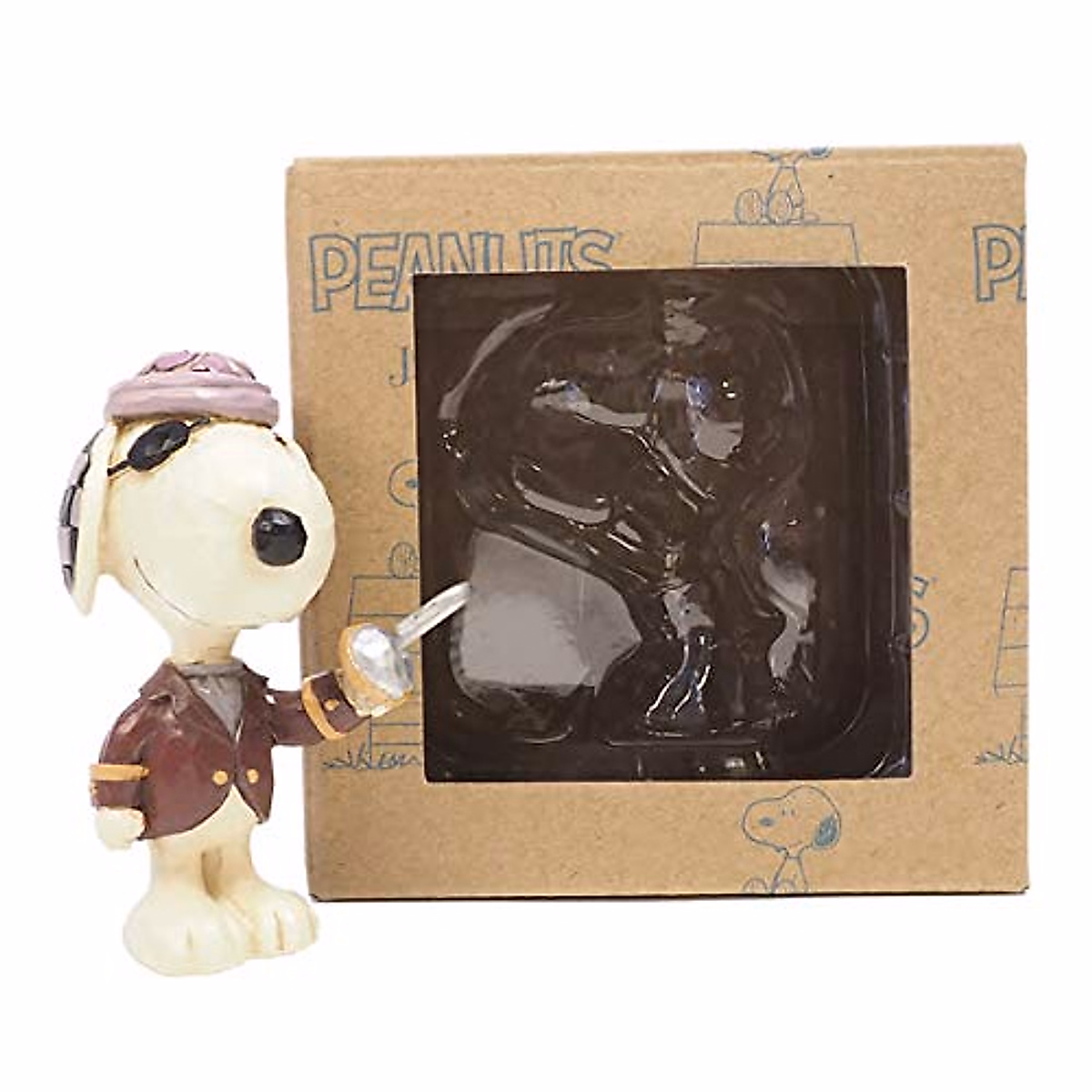 Enesco Jim Shore Peanuts Halloween Snoopy Pirate Miniature Figurine, Multicolor