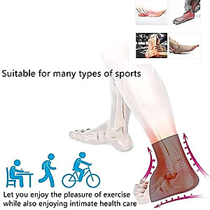 Soothe Socks for Neuropathy Pain, Sports Ankle Compression Foot Cover, Soothe socks for Neuropathy, Soothe socks for Foot, Ankle Brace Compression Support (White-1 Pair, Large/XLarge)