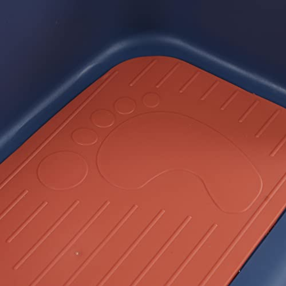 Drfeify Kids Two Step Stool,Thicken Slip Resistance Toddler Footstool,Folding Stable Base Lightweight Potty Training Stool for Bathroom (Red Blue)