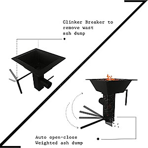 Blacksmith’s Welded Coal Firepot with Stand Blacksmith Coal Forge 10x12 inch