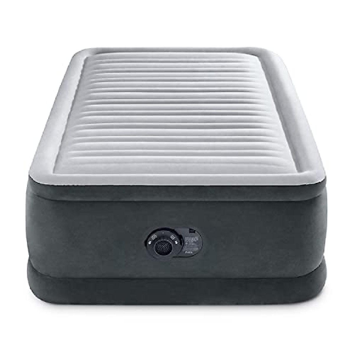 Intex Twin Air Mattress with Built in Pump - 18" Dura-Beam Deluxe Comfort Plush Twin Blow Up Mattress with Wholesalehome Inflatable Pillow for Camping, Travel and Home