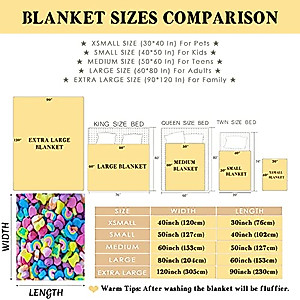 Very Lucky Cereal Food Blanket Throw, Funny Food Blanket Gift for Daughter and Son, Ultra Soft Lightweight Flannel Fleece Blanket for Couch Home Bed Sofa 30"x40" for Toddler/Pets
