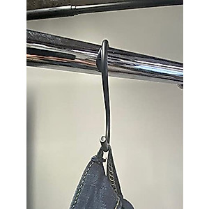 NAHANCO 4" Heavy Duty Steel S-Hook Hanger, Black - 12/Carton