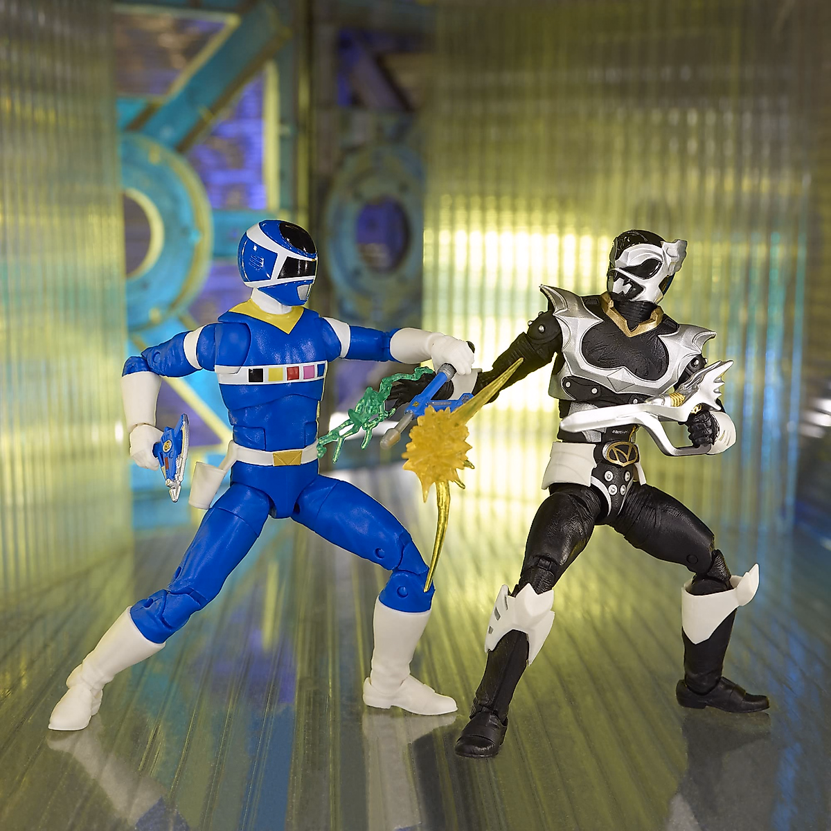 Power Rangers Lightning Collection in Space Blue Ranger Vs. Silver Psycho Ranger 2-Pack 6-Inch Premium Collectible Action Figure Toys