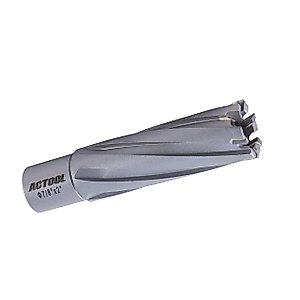 ACTOOL 7/8'' Diameter x 2'' Depth of Cut Carbide Tipped TCT ANNULAR Cutter with 3/4'' Weldon Shank