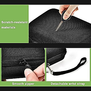 Digital Camera Case Compatible with VAHOIALD FHD 1080P/ for CAMKORY Digital Point and Shoot/for KODAK PIXPRO FZ45-BK 16MP Vlogging/for IWEUKJLO/for Nsoela, Holder for SD Card More- Black (Box Only)