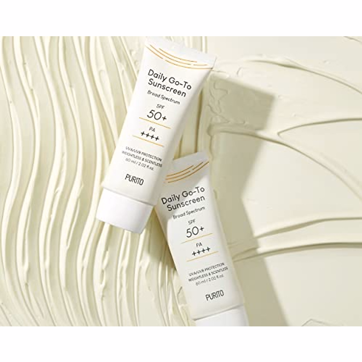 PURITO Daily Go-To Sunscreen 60ml / 2.02 fl.oz. SPF 50+ PA ++++ safe ingredients, UVA/UVB protection, broad-spectrum, calm, soothing