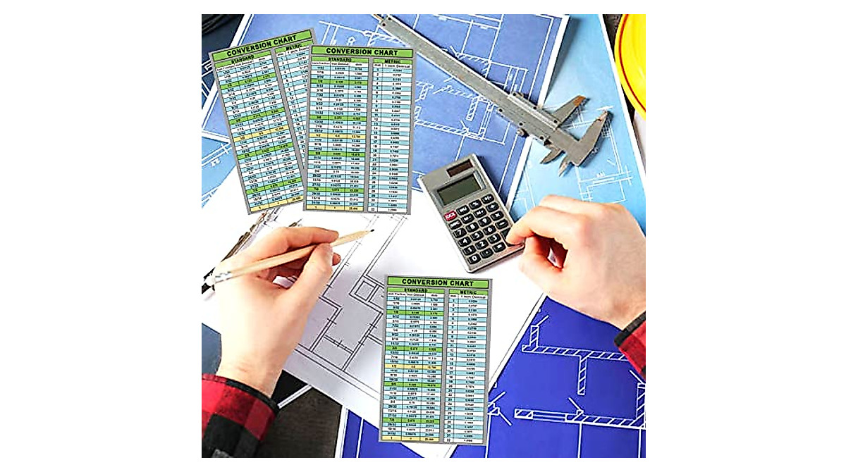 3 Pack Conversion Chart Cards - Easy Metric Reference