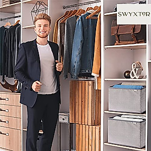 SWYXTER Wardrobe Clothes Organizers for Plus-Sized Clothes