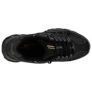 Skechers mens After Burn fashion sneakers, Black, 9 US