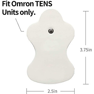 20 Pack Replacement Electrotherapy Pads Compatible with Omron TENS Unit Device Reusable Pads(not Omron Brand)