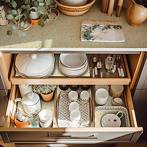 Shelf Liner 20 inch Wide Shelf Liner Non Adhesive 20inx12ft Drawer Liner Non Slip Kitchen Mat Waterproof Oil-Proof for Kitchen Cabinet, Shelves, Refrigerator, Storage, Desks, Easy to Trim