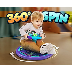 MindSprout Light-Up Space Twister | 360° Sit Twist and Spin, Toddler Toys Age 2, 3, 4, 5, Birthday for Boy Girl, 18 Months +, LED Lights, Kids Toy Indoor or Outdoor for 2 Year Old (Patent Pending)