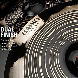 Meinl Cymbals Classics Custom Dual 18" China Cymbal, Dark and Brilliant Finish — Made in Germany — for Rock, Metal and Fusion, 2-Year Warranty, (CC18DUCH)
