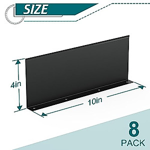 Daisypower 12 Pack Gutter Valley Splash Guards,Rainwater Roof Rain Diverter Downspout Gutter Guards for House Shingle Straight Roofs Corner,10 Inch Each