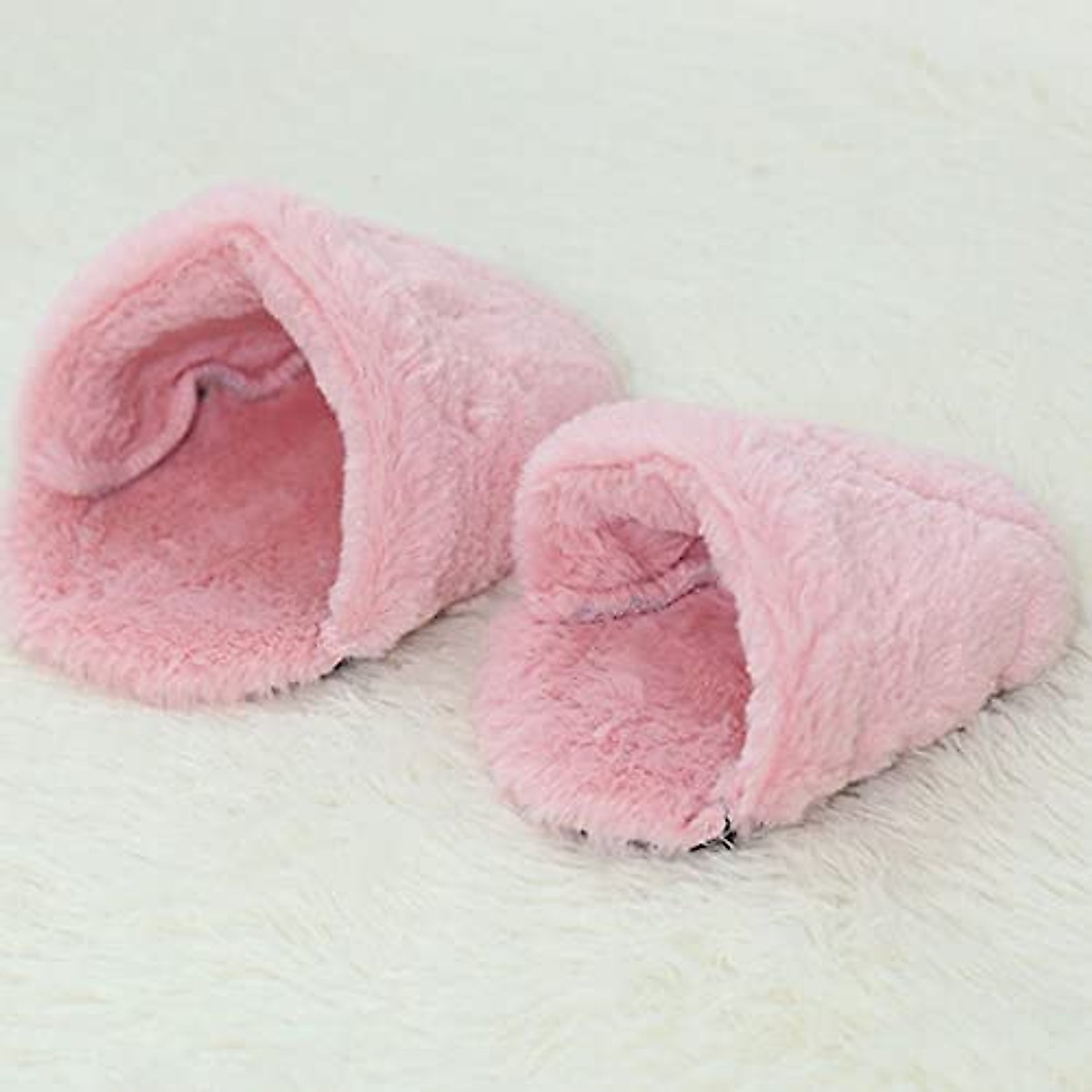 Soft Guinea Pig Nests, Cute Hamster Houses Warm Squirrel Sleeping Beds Small Animal Cotton Mats, Mini Pet Cages Winter Pet Accessories(S,Grey)