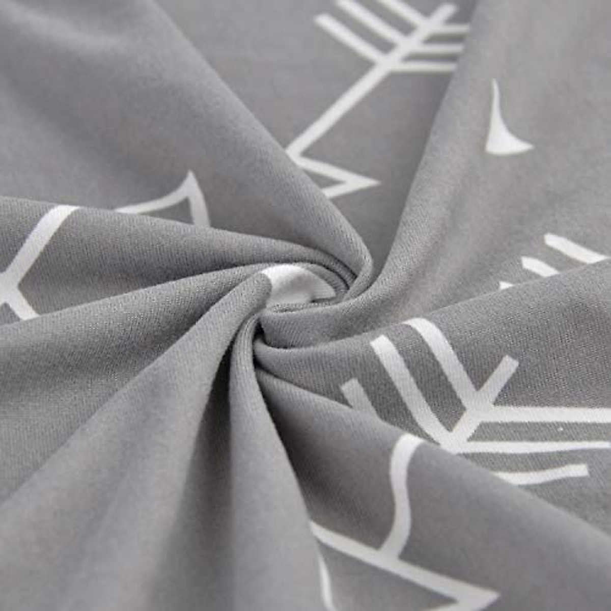 BORITAR Changing Pad Covers Soft Stretchy Jersey Knit 2 Pack, Semi-Waterproof Chang Table Covers for Boys with Grey Arrow and Circle Printed