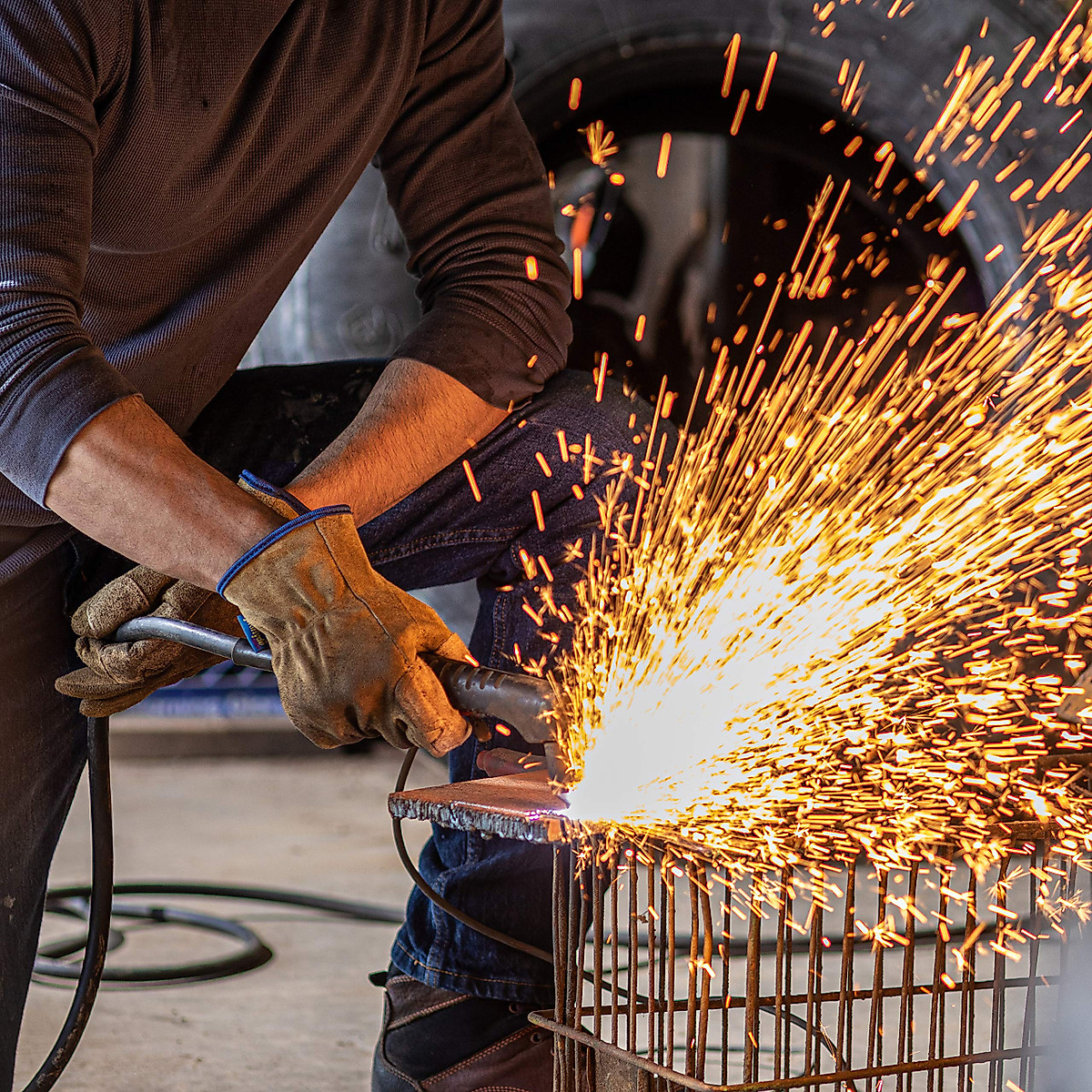 Wells Lamont mens Work Gloves, Tan, Large Pack of 1 US