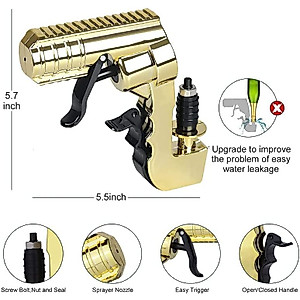 SIULAS Champagne Gun, 4th Generation Upgraded Beer Gun Shooter, Adjustable Champagne Spray Gun, for All Kinds of Bachelorette Parties, Birthdays, Celebrations (g3)