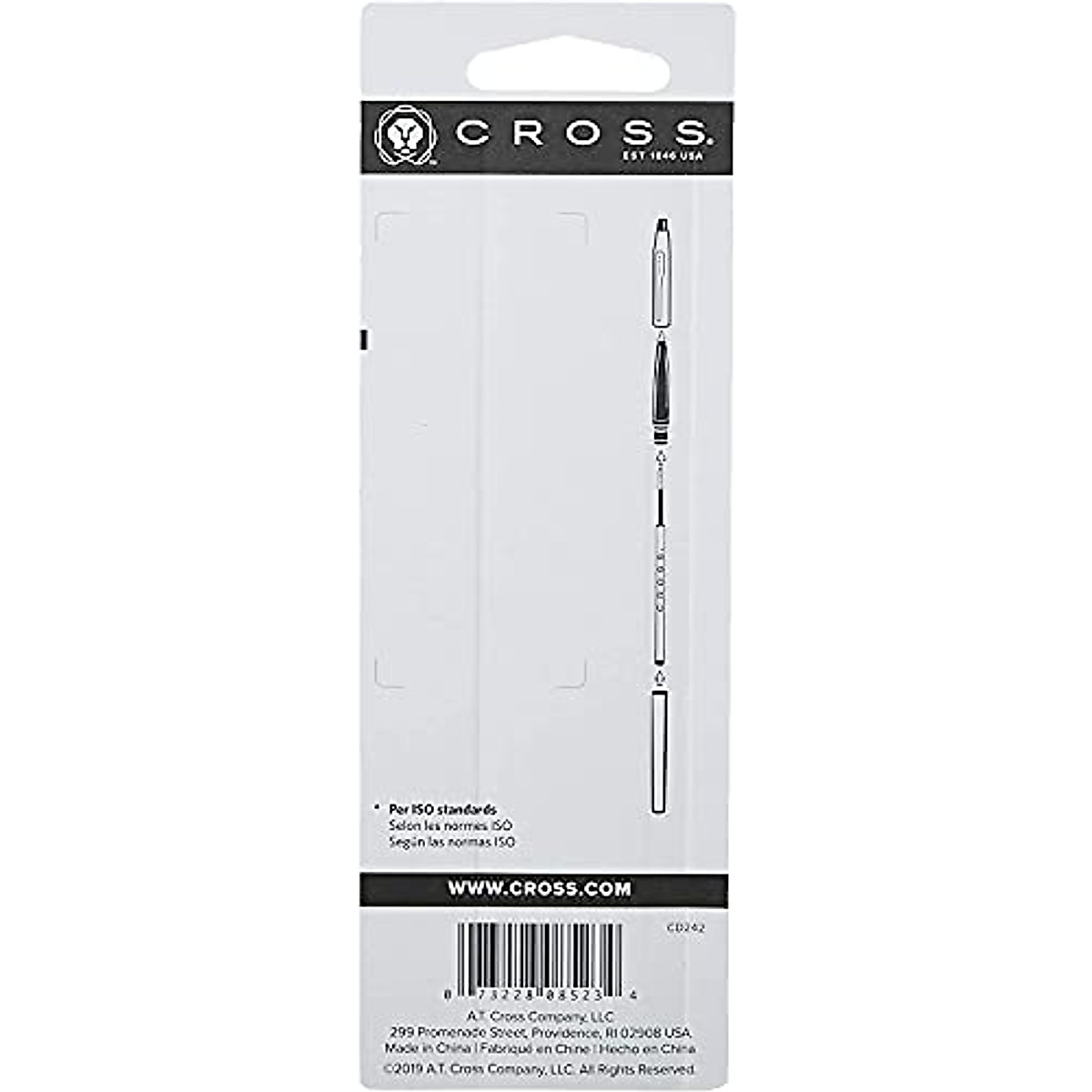 Cross Gel Ink Rolling Ball Refill for Selectip Pens, Medium - Black