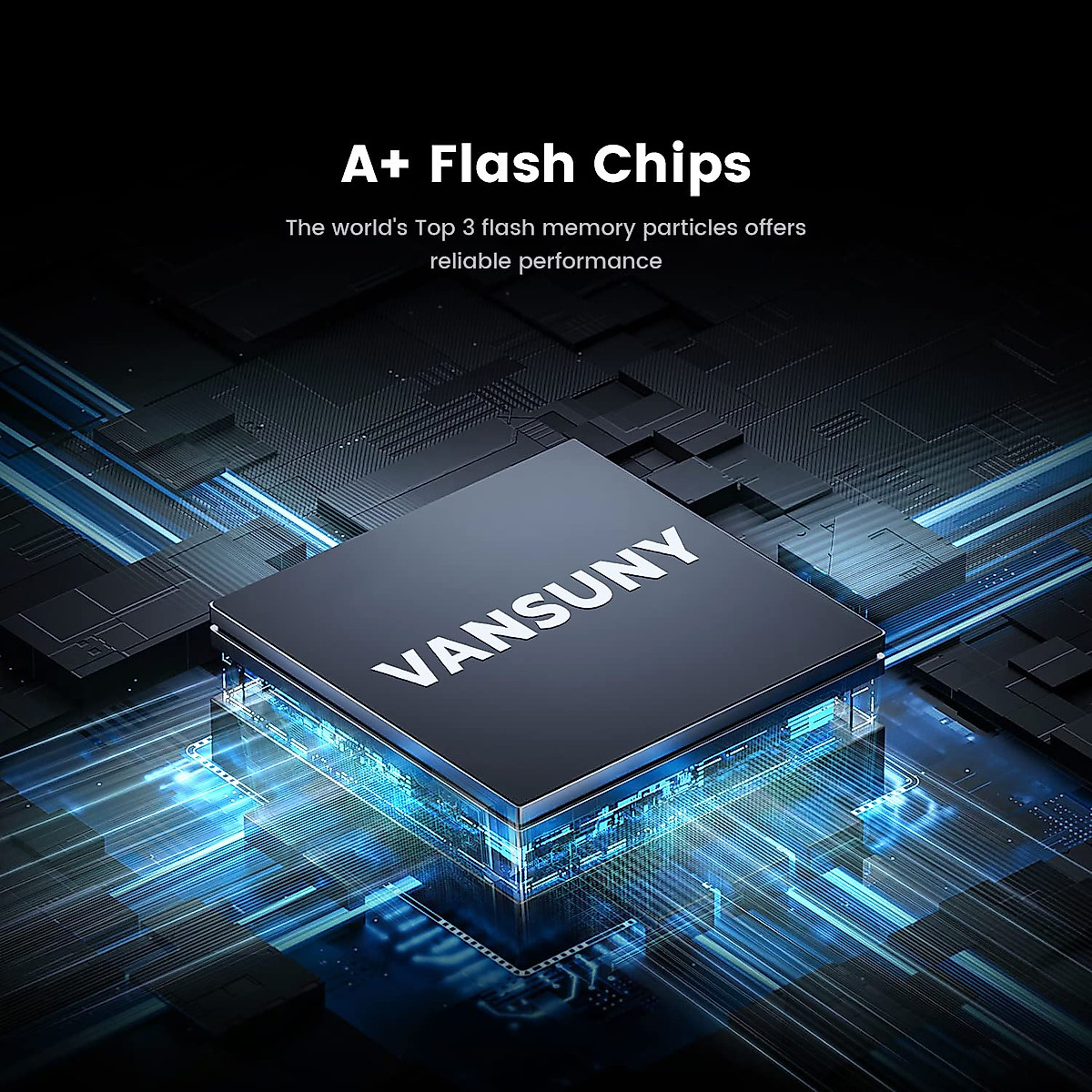 Vansuny 500GB Portable External SSD, USB 3.1 Gen2 450MB/s High-Speed Data Transfer, Metal USB C Mini Portable External Solid State Drive for PC, Laptop, Phones and More