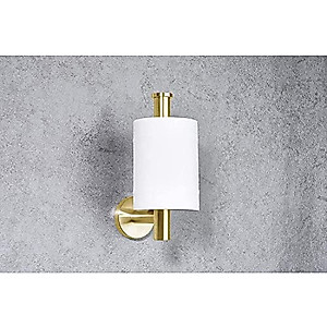 USHOWER Brushed Gold Bathroom Hardware Set, Includes 16-Inch Hand Towel Bar, Durable SUS304 Stainless Steel, 4-Piece