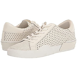 Dolce Vita Women's Zina PERF Sneaker, White Perforated Leather, 6.5