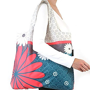 Reusable Grocery Bags- Set of 3 Boho Wanderlust Envirosax - Foldable Quality Travel or Shopping Tote. Eco-Friendly, Waterproof / Machine Washable. For Travel Shopping Arts Crafts Multi Use