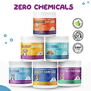 Healthy Dog World Digestive Chews with Enzymes - Probiotics for Dogs - Probiotic for Gut Flora, Digestive Health - Relieves Dogs Diarrhea - Bowel Support - Improves Digestion, Immunity - 120 ct.