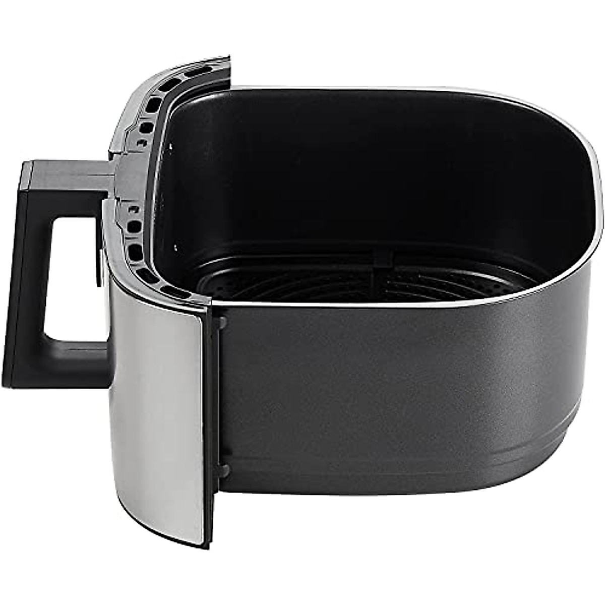 GoWISE USA 7-Quart Air Fryer & Dehydrator Max Steel XL- with Touchscreen Display with Stackable Dehydrating Racks with Preheat & Mute Functions + 100 Recipes (Stainless Steel)