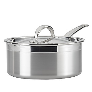 Hestan - ProBond Collection - Professional Clad Stainless Steel Sauce Pan, Induction Cooktop Compatible, 3 Quart