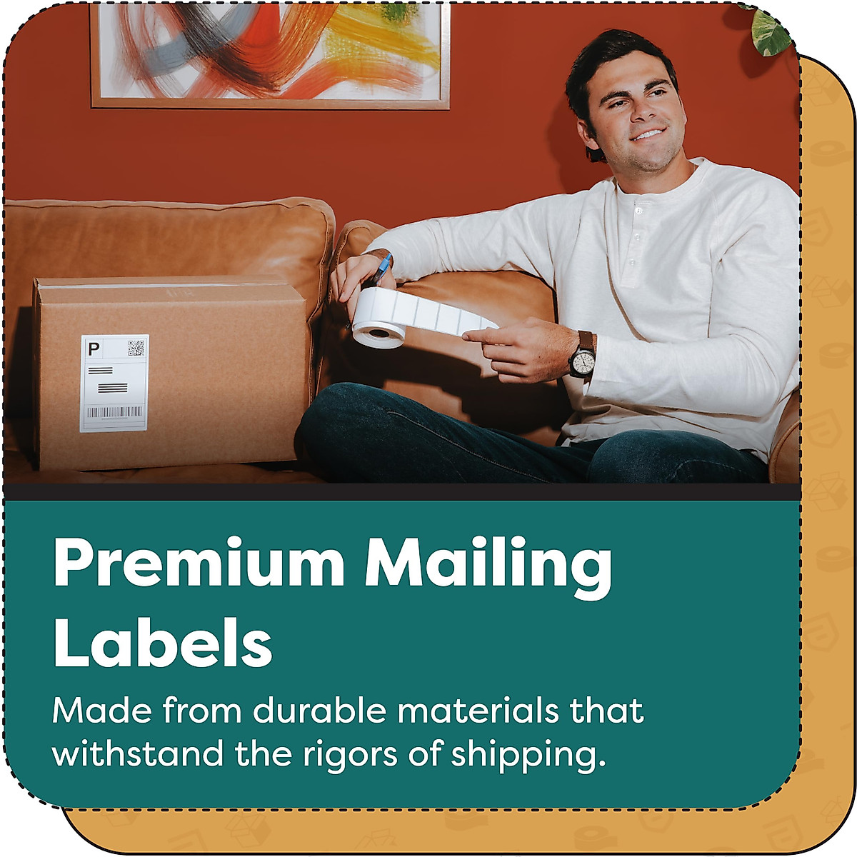 Aegis Adhesives - 2” X 1” Direct Thermal Labels for UPC Barcodes, Address, Perforated & Compatible with Rollo, Zebra, & Other Desktop Label Printers (12 Rolls, 1300/Roll)