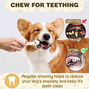 UrbanX Rawhide Free Dog Bones, 4" Real Chicken Wrapped Dog Chew Bones for Sheepadoodle and Other Large Mixed Breed Dogs Training Treats - 7 Count