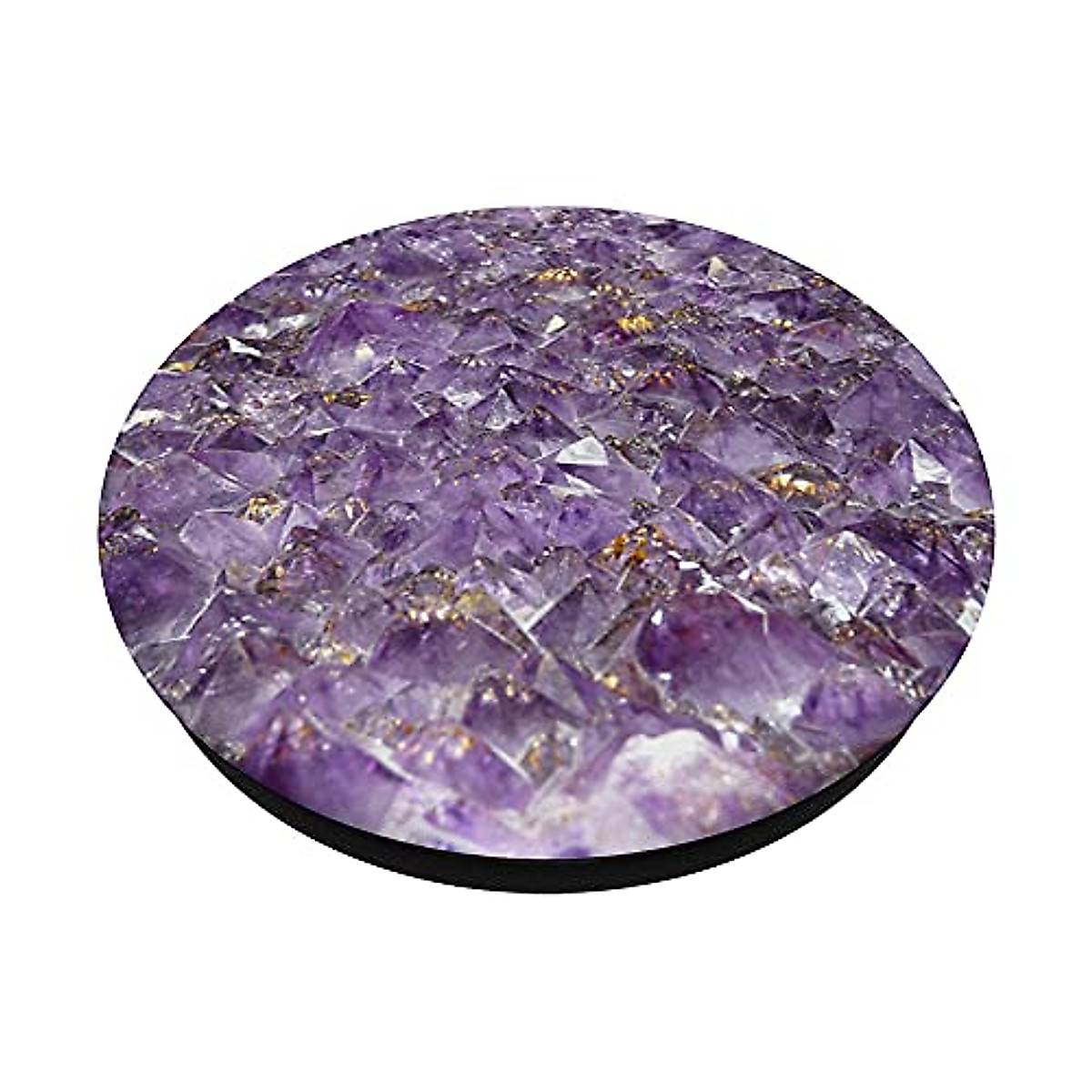 Purple Amethyst Crystal Geode Gift PopSockets Swappable PopGrip