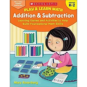 Scholastic Teacher Resources Play & Learn Math Reproducible Workbooks, Grade 2-4 Bundle