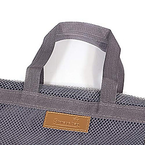 DIOMMELL 2 Pack Mesh Shower Caddy Quick Dry Tote Bag Portable Lightweight Hanging Toiletry and Bath Organizer with Zipper for College Dorms Gym Swimming Beach Travel Sports Games