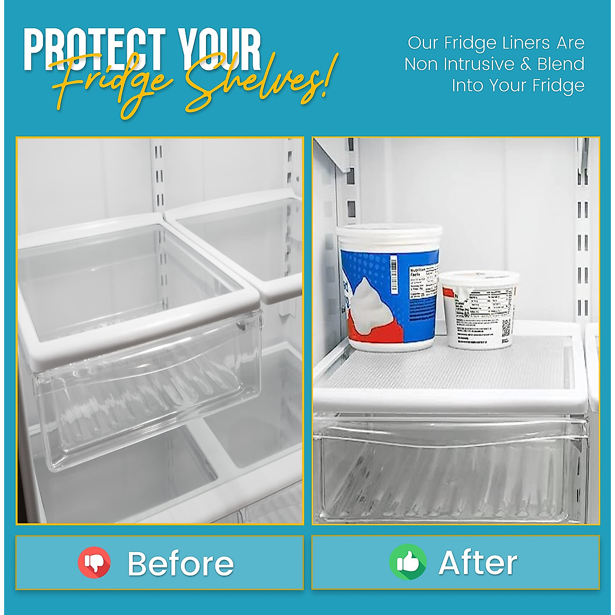 2 Pack Oven Liners and 8 Pack Fridge Liner Sheets Bundle: Shield Your Spaces with Ease - Clean Cooking & Fresh Cooling!