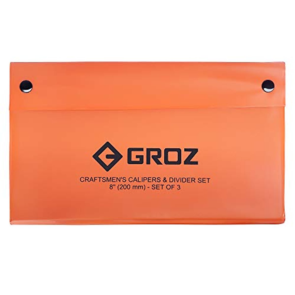 Groz 01493 8" Caliper Set, 2 piece, Inside and Outside with Spring Divider