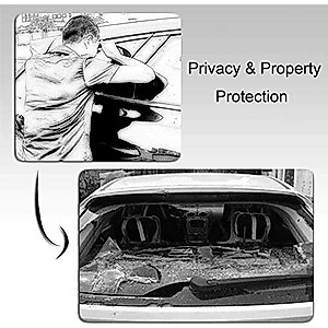 kaungka Cargo Cover Retractable for 2015-2024 Ford Edge Black (There is no Gap Between The Back Seats and The Cover)