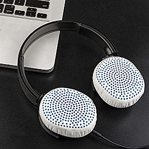 SOULWIT Earpads Replacement for Skullcandy Riff, Riff2 Wired/Wireless On-Ear Headphones, Ear Pads Cushions with Softer Leather, Noise Isolation Foam (White)