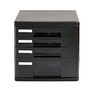 LEYT File Drawer Desktop - 4/5 Drawers File Cabinet, for Office Supplies, Desk Accessories, PP Material Durable and Pollution Free. (Size : 4 Draws)
