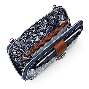 Sakroots Large Coated Canvas Smartphone Crossbody Bag, Blue