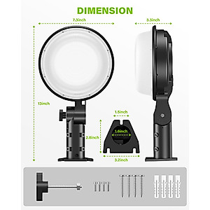 100W LED Flood Lights Dusk to Dawn Outdoor Lighting with Photocell, 15000LM Dimmable 100W/75W/50W LED Barn Light, 5000K, IP65 Waterproof LED Security Lights Area for Yard/Farmhouse/Garage/Porch/Street