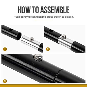 OneTigris Lightweight Tent Poles, 2pc/set, 7075 Aluminum Alloy, Adjustable & Extendable