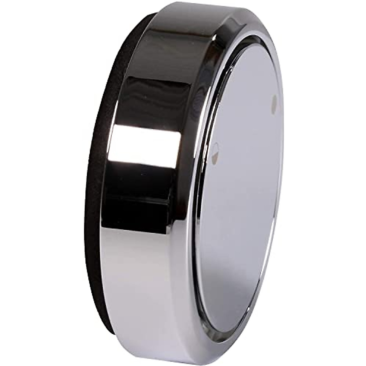 Westbrass D493CHM-26 Universal Patented Deep Soak Round Replacement 2-Hole Bathtub Overflow Cover for Full and Over-Filled Closure, 1 Pack, Polished Chrome - LOGO