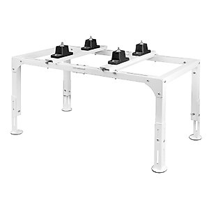 Eastrexon Mini Split Ground Stand, Adjustable Anti-Vibration Mini Split Stand w/ 400LBS Load Capacity, Heavy Duty AC Stand for 9,000-18,000 BTU Ductless Mini Split Air Conditioner Heat Pump