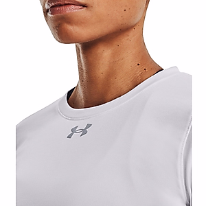 Under Armour Men's Team Tech Loose White Long Sleeve T-Shirt (L)