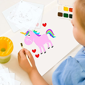 60 Pieces Stencils for Painting on Wood Small Reusable Stencil Flower Animal Deer Bear Butterfly Bird Bee Mountain Themed DIY Craft Template Paint Stencils for Wall Home Decor(Fairy Tale)